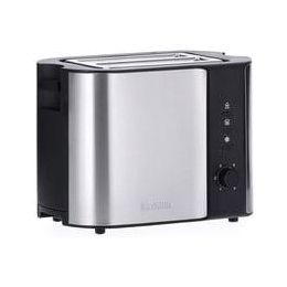 Severin Automatik-Toaster AT 2589 edelstahl/schwarz, 800 Watt, für 2 Scheiben Toast Leistung: 800 Watt Kapazität: 2 Scheiben Toast Funktionen: Auftauen, Aufwärmen, Stopp-Taste Ausstattung: Brotzentrierung, Brötchenaufsatz, Krümelschublade