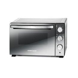 Rommelsbacher Back- und Grillofen BGS 1500, Mini-Backofen silber/schwarz Leistung: 1.500 Watt Garraum: 30 Liter Heizart: Oberhitze, Umluft, Unterhitze Einschub-Ebenen: 230 °C