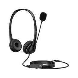 HP Stereo 3.5mm Headset G2 schwarz, 3.5 mm Klinke Kopfhörertyp: On-Ear Kopfbügelhörer Geeignet für: PC-Systeme Kabel-Verbindung: 3.5mm Klinke