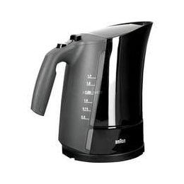 Braun MultiQuick 3 WK 300, Wasserkocher schwarz, 1,6 Liter, Retail Leistung: 2.200 Watt Fassungsvermögen: 1,6 Liter Deckel: Klappdeckel, Öffnen per Knopfdruck Sicherheit: Überhitzungs-Schutz, Abschalt-Automatik