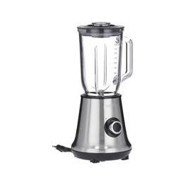 Severin SM 3734, Standmixer edelstahl/schwarz Material: Edelstahl gebürstet, Glasbehälter Leistung: 500 Watt Fassungsvermögen: 1 l Funktionen: Ice-Crush-Funktion, Pulsstufe