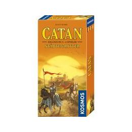 Kosmos CATAN - Städte & Ritter Ergänzung 5-6 Spieler, Brettspiel Erweiterung Spieleranzahl: 5 - 6 Spieler Spieldauer: 2 Stunden und 30 Minuten Altersangabe: ab 10 Jahren Serie: Catan