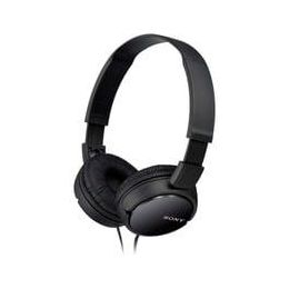 Sony MDR-ZX110B HEAD ON, Kopfhörer schwarz Kopfhörertyp: On-Ear Kopfbügelhörer Geeignet für: Mobile Abspielgeräte, Mobiltelefone, PC-Systeme, Reise Kabel-Verbindung: 3.5mm Klinke