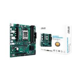 ASUS PRO B650M-CT-CSM, Mainboard grün Formfaktor: µATX Grafik: 2x PCIe x16 Sockel: AM5 Chipsatz: AMD B650