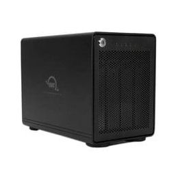 OWC ThunderBay 4, Laufwerksgehäuse schwarz, 4-Bay Thunderbolt 3 External Drive Enclosure Einbauschächte: 4x 3,5 Zoll intern Anschlüsse extern: 2x Thunderbolt 3, 1x DisplayPort Anschlüsse intern: SATA