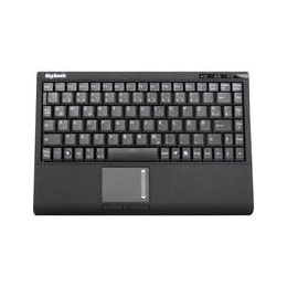KEYSONIC ACK-540 U+, Tastatur schwarz, DE-Layout, mit Smart-Touchpad Layout: Deutsch Verbindung: Kabel