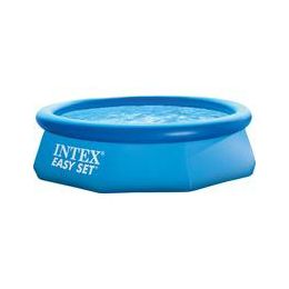 Intex Easy Set Pool 128122GN, Ø 305cm x 76cm, Schwimmbad blau, Kartuschen-Filteranlage ECO 602G Wasserinhalt: 3.853 Liter Wassertiefe max.: 58 cm Filtersystem: Kartuschenfilter, 1.250 l/h Aufbau: Ablassventil