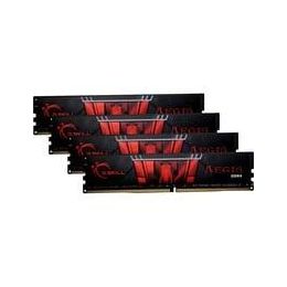 G.Skill DIMM 64 GB DDR4-3200 (4x 16 GB) Quad-Kit, Arbeitsspeicher F4-3200C16Q-64GIS, Aegis, INTEL XMP