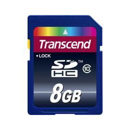 Transcend Secure Digital SDHC Card 8 GB, Speicherkarte Class 10 Kapazität: 8 GB Geschwindigkeit: Lesen: max. 20 MB/s, Schreiben: max. 16 MB/s Speichertyp: SDHC Bus-Schnittstelle: High Speed
