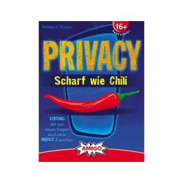 Amigo Privacy - Scharf wie Chilli, Partyspiel Spieleranzahl: 5 - 10 Spieler Spieldauer: 45 Minuten Altersangabe: ab 16 Jahren Serie: Privacy