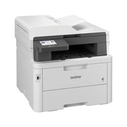 Brother MFC-L3760CDW, Multifunktionsdrucker hellgrau, USB, LAN, WLAN, Scan, Kopie, Fax, Duplex (Druck)