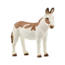 Schleich Farm World Amerikanischer Esel, gefleckt, Spielfigur