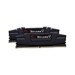 G.Skill DIMM 32 GB DDR4-3600 (2x 16 GB) Dual-Kit, Arbeitsspeicher schwarz, F4-3600C16D-32GVKC, Ripjaws V, INTEL XMP