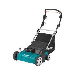 Makita Vertikutierer 36cm UV3600 blau/schwarz, 1.800 Watt Leistung/Spannung: 1.800 Watt Arbeitsbreite: 36 cm Auffangbehälter Volumen: 40 l Betriebsart: Netzanschluss