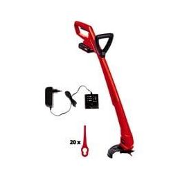 Einhell Akku-Rasentrimmer GC-CT 18/24 Li P rot/schwarz, Li-Ionen Akku 1,5Ah Leistung/Spannung: Akku-Betrieb, 18Volt Max. Schnittbreite: 24 cm Stiel / Griff: Zweithandgriff Betriebsart: Akku