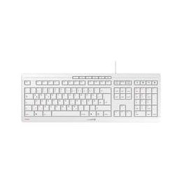STREAM KEYBOARD, Tastatur wei&szlig;/grau, DE-Layout, Cherry SX-Scherentechnologie