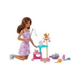 Mattel Barbie-Puppe und Kätzchen Kratzbaum Spielset Serie: Barbie Art: Puppe Altersangabe: ab 36 Monaten Zielgruppe: Schulkinder, Kindergartenkinder