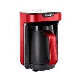 Fakir Kaave Mono, Mokkamaschine rot/schwarz Kapazität: 4 Tassen/0,28 Liter Verbrauch: 535 Watt (Betrieb) Abmessungen: 145 x 225 x 210 mm