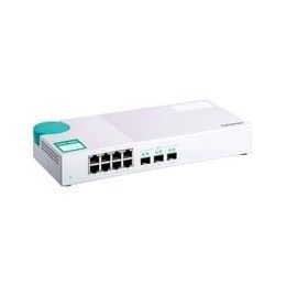 QNAP QSW-308S, Switch weiß Gerätetyp: Switch LAN: 10/100/1000 MBit/s, 2500 MBit/s, 5000 MBit/s, 10 GBit/s, Auto-MDI/MDIX Anschlüsse: 11x RJ-45 (LAN) gesamt