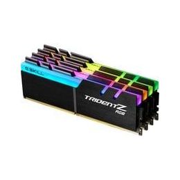 G.Skill DIMM 32 GB DDR4-4000 (4x 8 GB) Quad-Kit, Arbeitsspeicher schwarz, F4-4000C18Q-32GTZRB, Trident Z RGB, INTEL XMP