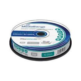 MediaRange DVD+R DL 8,5 GB, DVD-Rohlinge 8fach, 10 St&uuml;ck, bedruckbar