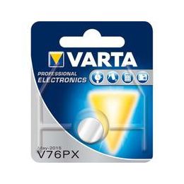 Varta Silver Oxide V76PX, Batterie 1 Stück Technologie: Silberoxid Anzahl: 1 Stück Typ: Knopfzelle Bezeichnung: V76PX / SR44