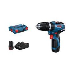 Bosch Akku-Schlagbohrschrauber GSB 12V-35 Professional, 12 Volt blau/schwarz, 2x Li-Ionen Akku 3,0Ah, L-BOXX