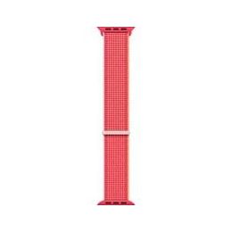 Sport Loop, Uhrenarmband rot/rosa, (PRODUCT)RED, 41 mm Modell: Apple Watch 3 oder höher mit 38 oder 40 mm-Gehäuse Material: Gewebtes Nylon Verschluss: Klettverschluss Umfang: 130 - 200 mm