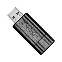 Verbatim Pin Stripe 16 GB, USB-Stick schwarz Kapazität: 16 GB Geschwindigkeit: Lesen: max. 8 MB/s, Schreiben: max. 2.5 MB/s Anschluss: USB 2.0 Funktionen: Slider