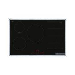 Bosch PXV845HC1E Serie 6, Autarkes Kochfeld schwarz/edelstahl, 80 cm Montageart: Einbaugerät/ Integrierbar Kochzonen: 5x Induktion Leistungsstufen: 17 Stufen