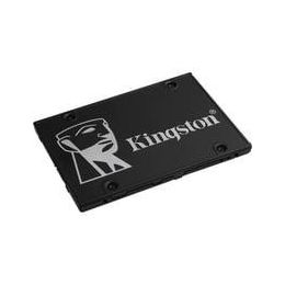 Kingston KC600 256 GB, SSD schwarz, SATA 6 Gb/s, 2,5"