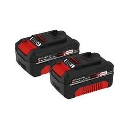 Einhell Akku Power-X-Change Twinpack 18V 4,0 Ah CB 1 rot/schwarz, 2 Stück Technologie: Lithium-Ionen-Akku Kapazität: 4 Ah Spannung: 18 Volt Anzahl: 2 Stück
