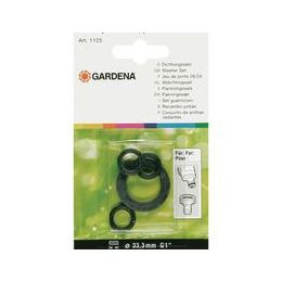 Gardena SB-Dichtungs-Satz schwarz, 26,5mm (G 3/4") Verwendung: Gartenschlauch Anzahl: 4 Stück Material: Gummi, Kunststoff