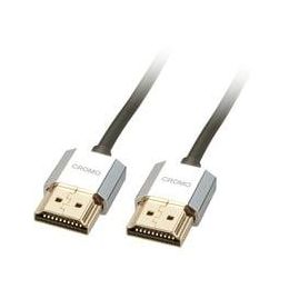 Lindy CROMO Slim High-Speed-HDMI-Kabel mit Ethernet schwarz, 50cm