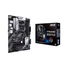 ASUS PRIME B550-PLUS, Mainboard schwarz/silber
