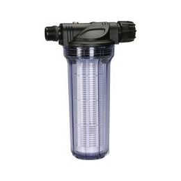 Gardena Pumpen Vorfilter schwarz/transparent Geeignet für: Pumpe / Hauswasserwerk Kompatibel: 33,3mm (G1)-Anschluss-Gewinde Verwendung: Schutz der Pumpe vor Beschädigung