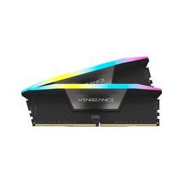 Corsair DIMM 96 GB DDR5-5600 (2x 48 GB) Dual-Kit, Arbeitsspeicher schwarz, CMH96GX5M2B5600C40, Vengeance RGB, INTEL XMP