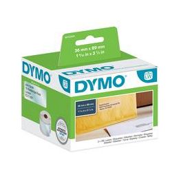Dymo LabelWriter ORIGINAL Adressetiketten 26x89mm, 1 Rolle mit 260 Etiketten permanent klebend, S0722410