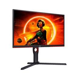 AOC 25G3ZM/BK, Gaming-Monitor 62 cm (25 Zoll), schwarz/rot, FullHD, VA, Adaptive Sync, 240Hz Panel