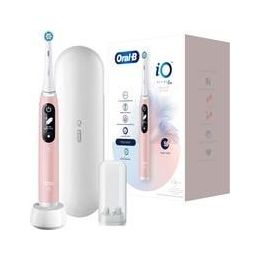 Braun Oral-B iO Series 6, Elektrische Zahnb&uuml;rste rosa, Pink Sand