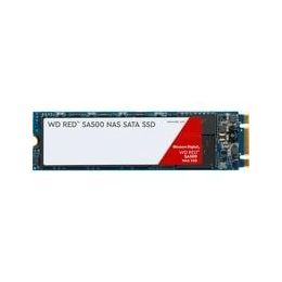 Western Digital Red SA500 SSD 500 GB SATA 6 Gb/s, M.2 2280 Kapazität: 500 GB Datentransferrate: Lesen: 560 MB/s, Schreiben: 530 MB/s IOPS: Lesen: 95.000, Schreiben: 85.000