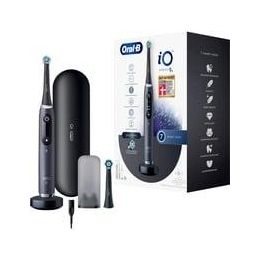 Braun Oral-B iO Series 9N, Elektrische Zahnbürste schwarz, Black Onyx Stufen: 7 Stufen Timer: 2-Minuten-Timer (4-mal 30 Sekunden, anpassbar über die App) Ausstattung: Andruckkontrolle, Bluetooth