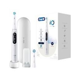 Braun Oral-B iO Series 6 , Elektrische Zahnbürste weiß, White Stufen: 5 Stufen Timer: 2-Minuten-Timer (4-mal 30 Sekunden, anpassbar über die App) Ausstattung: Andruckkontrolle, Bluetooth