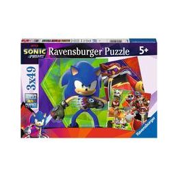 Ravensburger Kinderpuzzle Die Abenteuer von Sonic 3x 49 Teile Teile: 147 (3x 49) Altersangabe: ab 5 Jahren