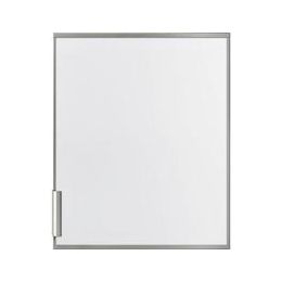 Türfront mit Alu-Dekorrahmen KFZ10AX0, Türverkleidung weiß/silber Geeignet für: Kühlschrank Kompatibel mit: Bosch Standgeräte Verwendungszweck: Dekorative Tür für Kühlschränke