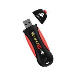 Corsair Flash Voyager GT 256 GB, USB-Stick schwarz/rot, USB-A 3.2 Gen 1 Kapazität: 256 GB Geschwindigkeit: Lesen: max. 390 MB/s, Schreiben: max. 200 MB/s Anschluss: USB-A 3.2 Gen 1 (5 Gbit/s) Funktionen: Kappe