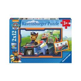 Ravensburger Paw Patrol - Paw Patrol im Einsatz, Puzzle Teile: 24 (2x 12) Altersangabe: ab 36 Monaten