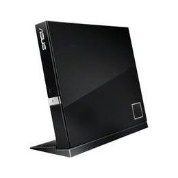 ASUS SBW-06D2X-U, externer Blu-ray-Brenner schwarz (gl&auml;nzend), USB 2.0, M-DISC, Retail