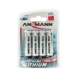 Ansmann Extreme Lithium Mignon AA, Batterie silber, 4 St&uuml;ck