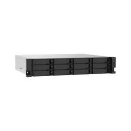 QNAP TS-1273AU-RP-8G, NAS LAN: 100 MBit/s, 1000 MBit/s Einbauschächte: 12x 3,5" Slots RAID: 0, 1, 5, 6, 10, 50, 60, JBOD, Single